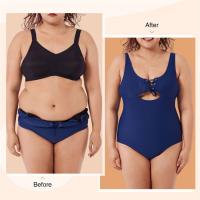 China HEXIN 2022 Private Label Beachwear High Waist Tummy Control Two Pieces Bikini for Women for sale