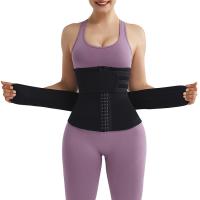 China Customized Logo Spandex Women Sauna Neoprene Three Belt Slimming Waist Trainer Corset for sale