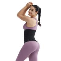 China QUICK DRY HEXIN Slimming Sauna Sweat Double Band Waist Trainer Belt for Quick Results for sale