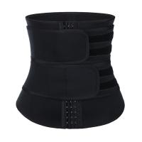 China QUICK DRY HEXIN Slimming Sauna Sweat Double Band Waist Trainer Belt for Quick Results for sale