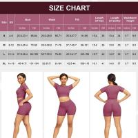 China Plus Size HEXIN Style Womens Two Piece Yoga Outfits Ruched Crop Tops Shorts Activewear for sale