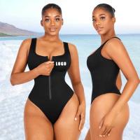 China Women's AS SHOW Fitness Bikini Swimwear 2023 Adjustable Zipper One Piece Swimsuits for sale