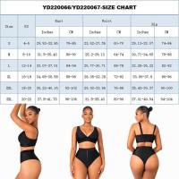China 2023 Women's Sustainable High Waist Slimming Two Pieces Shapewear Swimsuit for Sexy for sale