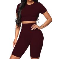 China OEM Accepted Active Wear Women Tracksuit Sportswear Set with 85% Nylon 15% Spandex for sale