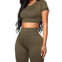 China OEM Accepted Active Wear Women Tracksuit Sportswear Set with 85% Nylon 15% Spandex for sale