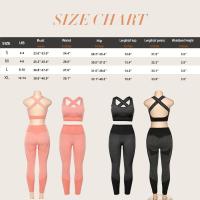 China Women Racerback Sports Bra and Hi-Waist Leggings Yoga Clothes 10000 Quantity 2 Pieces Set for sale