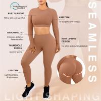 China Hexin Custom 2 Pieces Eco Friendly Clothes Yoga Legging Gym Fitness Sets for Adults for sale