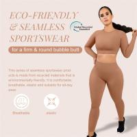 China Hexin Custom 2 Pieces Eco Friendly Clothes Yoga Legging Gym Fitness Sets for Adults for sale