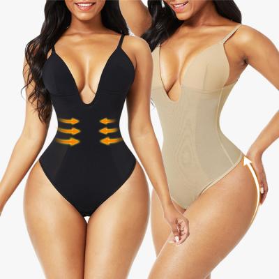 China HEXIN Top Seller Women's Black Backless Bridal Bodysuit Standard Thickness Shapewear for sale