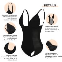 China HEXIN Top Seller Women's Black Backless Bridal Bodysuit Standard Thickness Shapewear for sale