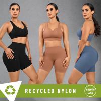 China 7 Days Sample Order Lead Time Support HEXIN Two Pieces Yoga Set Gym Fitness Set for Women for sale