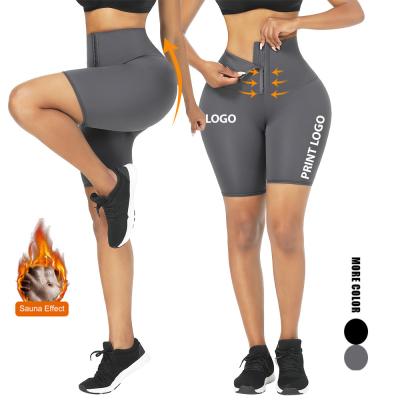 China Custom Logo High Compression 2 In 1 Mid-Thigh Shaper Shorts for Women's Training for sale