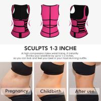 China Waist Slimming High Waist Latex Double Strap Waist Trainer Shaper VEST for sale