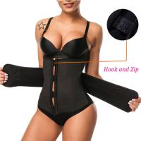China Hexin Waist Trimmer Belt Adjustable Hooks And Zipper Compression Slimming Belts for Women for sale