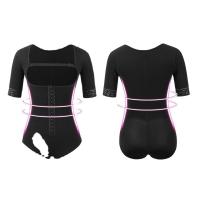 China Nylon Fabric High Elasticity Short Sleeve Shapewear for Tummy Control and Butt Lift for sale