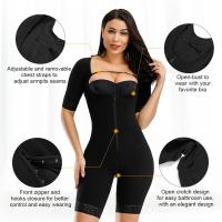 China Nylon Fabric High Elasticity Short Sleeve Shapewear for Tummy Control and Butt Lift for sale
