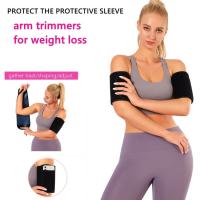 China Custom Logo Slimming Neoprene Sport Sauna Arm Trimmers for Women Knitted Construction for sale