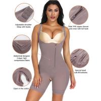 China Black Nylon Bodysuit for Women HEXIN Waist Control Medium Control Level Wide Straps for sale