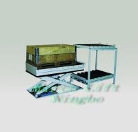 China Stationary Hydraulic Lift Table with Tilt Table and Roller Scissor Lift Mechanism for sale