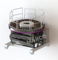 China High Lift Table with Turntable and 120s Lifting Time Hydraulic 10 Ton Scissor Lift Mechanism for sale