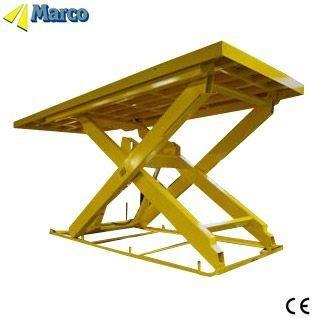 China 19 Ton Marco Single Scissor Lift Table with CE Approved Running Mode Stationary 8-190317-D2 for sale