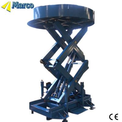 China Insulating Carrying Capacity Weight Level CE Approved Marco High Scissor Lift with Round Table for sale