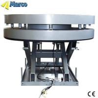 China Marco Single Scissor Lift Table with Turntable Stationary Running Mode and Customization for sale