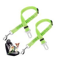 China Adjustable Nylon Pet Car Seat Belt with Quick Release Buckle for sale