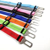 China Adjustable Nylon Pet Car Seat Belt with Quick Release Buckle for sale