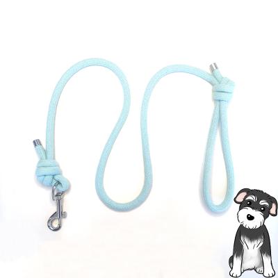 China Cotton Braided Slip Lead Dog Leash with Zinc Alloy Hook for sale