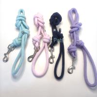 China Cotton Braided Slip Lead Dog Leash with Zinc Alloy Hook for sale