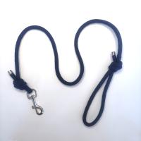 China Cotton Braided Slip Lead Dog Leash with Zinc Alloy Hook for sale