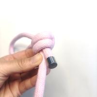 China Cotton Braided Slip Lead Dog Leash with Zinc Alloy Hook for sale