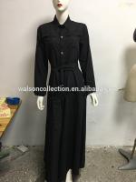 China 2018 Autumn and Winter Women Long Dress Casual Long Sleeve Slim Dress Ladies Fashion Botton Maxi Long 2Dress for sale