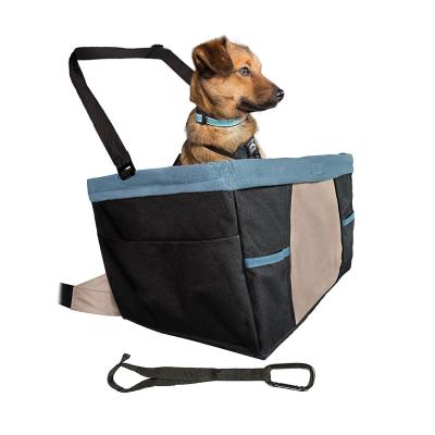 China Pet Travel Car Seat Carrier for Dog Cats with Clip on Leash and Storage for sale