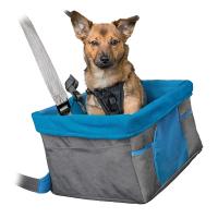 China Portable Pet Dog Booster Car Seat with Clip-on Safety Leash for sale