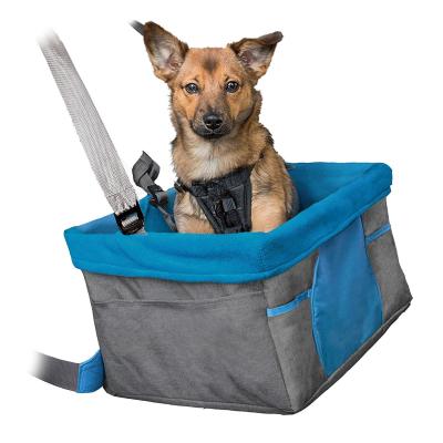 China Portable Pet Dog Booster Car Seat with Clip-on Safety Leash for sale