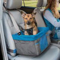 China Portable Pet Dog Booster Car Seat with Clip-on Safety Leash for sale