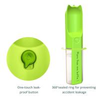 China Wholesale Portable Plastic Dog Cat Feed Drink Bowl Feeding Walking Water Bottle with Dog Bowl for sale