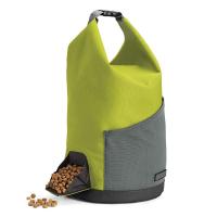 China ODM Factory Wholesale Portable Kibble Dog Food Carrier with Food Chute for sale
