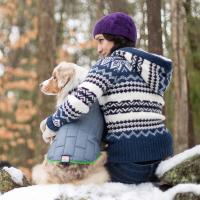 China Packable Winter Pet Jacket Ideal for Cold-Weather Activities Vest Style Pet Coat with Fleece Lining for sale