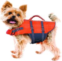 China Safe & Durable Dog Float Coat Life Jacket with One Rescue Handle for sale