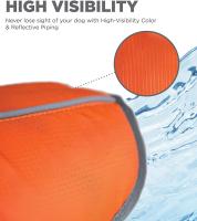 China Safe & Durable Dog Float Coat Life Jacket with One Rescue Handle for sale