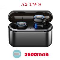 China Binaural Tws Headphone Waterproof Earbuds Headphones Tws Touch Control Wireless Bluetooth Earphones Mini Earbuds 2600mAh Charging Box Earpieces for sale