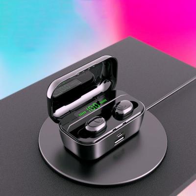 China Tws Bluetooth Earpieces with Wireless Charging LED Digital Display Earphones Mini in Ear Earbuds Headphone with Mic for sale
