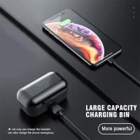 China Tws Bluetooth Earpieces with Wireless Charging LED Digital Display Earphones Mini in Ear Earbuds Headphone with Mic for sale