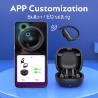 China T6 wireless Sport Bluetooth 5.0 Earphones Smart Touch and APP Customization Ipx5 Waterproof Headsets for sale