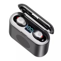 China New F9 LED Power Display Smart Touch Earbuds Tws Sound Speaker True Wireless Headset Headphone (with 2000mAh Power Charging Case) for sale