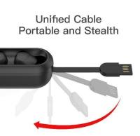 China 3D Stereo Bluetooth Earphones Automatic Pairing Mini Tws Wireless Earbuds (with Built-in Cable charging Case) for sale
