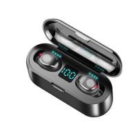 China Wireless Earphone Bluetooth V5.0 F9 Tws Wireless Bluetooth LED Display Headphone (With 2000mAh Power Bank Headset, With Microphone) for sale